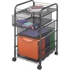 Safco File Cart, w/3 Drawers, Black 5213BL | Zoro