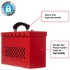 Master Lock Lockout Tagout Portable Group Lock Box, Steel, Hinged, 12 ...