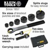 Klein Tools 9 Piece Knockout Punch Set with Wrench, 10 ga. 53732SEN | Zoro