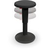 Mooreco Grow Stool, Height Adjustable, Tall, Black 50970-BLACK | Zoro