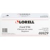 Lorell Desktop Card File, 650 Card, Black, Clear LLR01029 | Zoro
