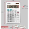 Sharp Desktop Calculator, LCD, 12 Display Digits EL-334W | Zoro
