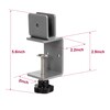 Boss Office Products Plexiglass Panel Clamp for Desks, PK2 NP02 | Zoro