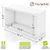 Way Basics Eco-Friendly Stackable DVD Rack, White WB-DVD-WE | Zoro