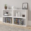 Way Basics Eco-Friendly Stackable DVD Rack, White WB-DVD-WE | Zoro