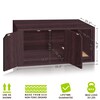 Way Basics Eco Cat Litter Enclosure, Espresso PET-LITTER-EO | Zoro