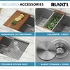 Ruvati 30" Workstation Ledge Undermount 16 Gauge SS Kitchen Sink Single ...