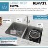 Ruvati 30" Workstation Ledge 50/50 Double Bowl Undermnt 16 Ga SS ...
