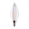 Satco 4-Watt CA11 LED Lamp - Satin Spun Clear Candelabra Base 2700K ...