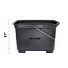 Alpine Industries 19.5 Qt. Gray Divided Plastic Bucket / Caddy 486-D | Zoro