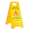 Alpine Industries 24" Caution Wet Floor Sign, PK3 499-3 | Zoro
