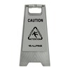 Alpine Industries 24" Caution Wet Floor Sign, Gray 499-GRY | Zoro
