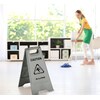 Alpine Industries 24" Caution Wet Floor Sign, Gray 499-GRY | Zoro