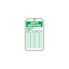 Panduit SAFETY TAGS, 10-MIL TAG, SAFETY INSPECTION (GRN/WHT, 5/PK, PK 5 ...