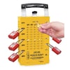 Master Lock Group Lockout Box, 14 Locks Max, Yellow 503YLW | Zoro
