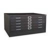 Zoro Select Cabinet, Flat File, 5 Drawer, Black 2CLA5 | Zoro
