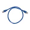 Monoprice STP Cable, 500MHz, 24AWG, Blue, 2ft 8601 | Zoro