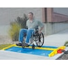 Zoro Select ADA Access Ramp, Blue, 3 ft., PR CPRP-1X125-BLU | Zoro