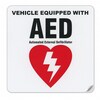 Defibtech Label, 5x5 In, Vehicle Equipped With AED DAC-802 | Zoro