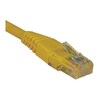 Tripp Lite Cat5e Cable, Molded, RJ45 M/M, Yellow, 15ft N002-015-YW | Zoro