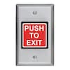 Sdc Push to Exit Button, 2-7/8 in. W 423U | Zoro