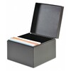 Steelmaster File Box for Cards, Steel, Black 263855BLA | Zoro.com