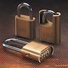 Master Lock Combination Padlock, Bottom, Black/Silver 176LH | Zoro