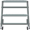 Ballymore 19 in H Steel Rolling Ladder, 2 Steps, 450 lb Load Capacity ...