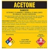 Brady NFPA Acetone Danger Label, 5"H x 5" W, PK25 26116LS | Zoro