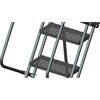 Ballymore 113" H Steel Stock Picking Rolling Ladder, 8 Steps, 450 lb ...