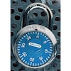 Master Lock Combination Padlock, Center, Blue/Silver 1506D | Zoro.com