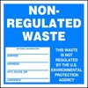Accuform Non Regulated Waste Label, 6 In. W, PK100 MHZW14PSC | Zoro