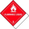 Brady Flammable Liquid Shipping Labels 4-1/2", White, Pk100 28479LS | Zoro