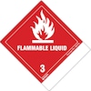 Brady Flammable Liquid Shipping Labels 4-1/2", White, Pk100 28479LS | Zoro