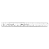Westcott Ruler, 12", Non-Shatter, Clear 13862 | Zoro