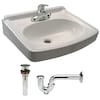 Zurn Bathroom Sink Kit, Wal, White, 19-1/2 In. L Z5354.119.1.07.00.00 ...