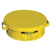 Justrite Bench Can, 2 Qt., Steel, Yellow 10291 | Zoro.com