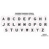 Rae Pavement Stencil, 8 in, Alphabet Kit, 1/8 STL-108-8085 | Zoro
