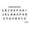 Rae Pavement Stencil, 12 in, Alphabet Kit, 1/8 STL-108-8125 | Zoro